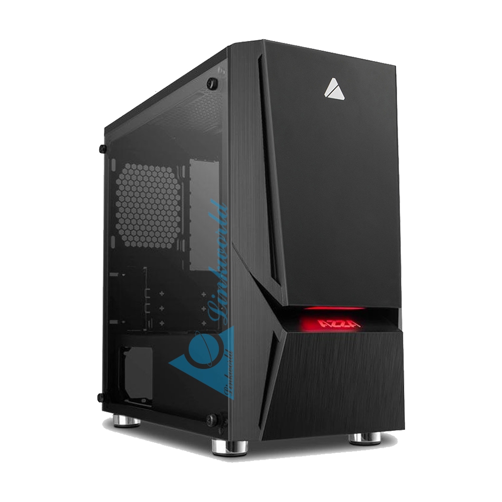 AZZA Micro ATX Mid Tower Tempered Glass RGB LUMINOUS 110 - Black ...