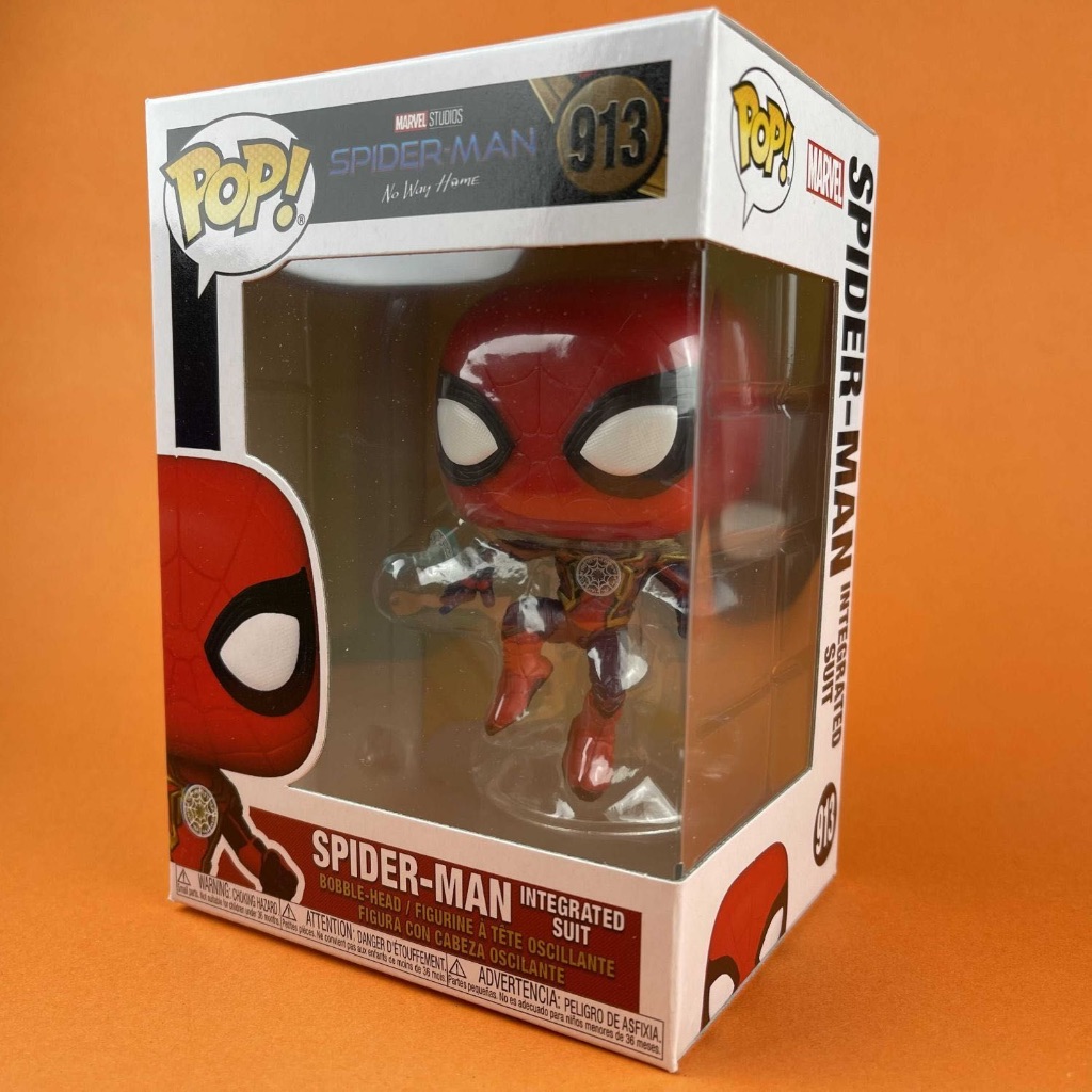 Damage Box Funko POP Spider Man Integrated Suit : Spider man No Way ...