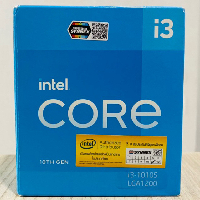 CPU Intel Core I3 10105 4C/8T LGA1200 ประกันศูนย์ พร้อมส่ง | Shopee ...