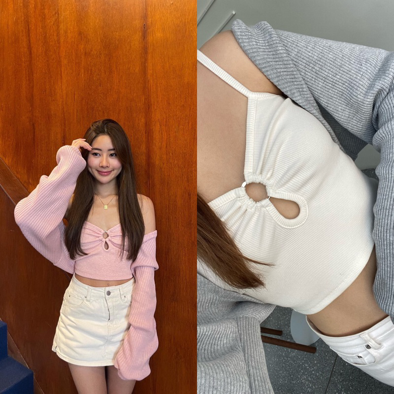 Duex Studio -Canapé top ทรงตัดเย็บพิเศษเก็บหุ่น ผ้าลายหินอ่อนดูแพงมาก ...