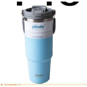 แก้วเก็บความเย็น ฝา2หัว Panda 900ML 30oz รุ่นมีหูหิ้วมีหลอด แก้วเก็บอุณหภูมิร้อน-เย็น 304 ...