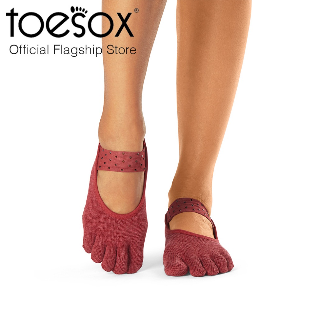 ToeSox Grip Full Toe Mia โทซอคส์ ถุงเท้ากันลื่นปิดนิ้วเท้า พิลาทิส โยคะ ...