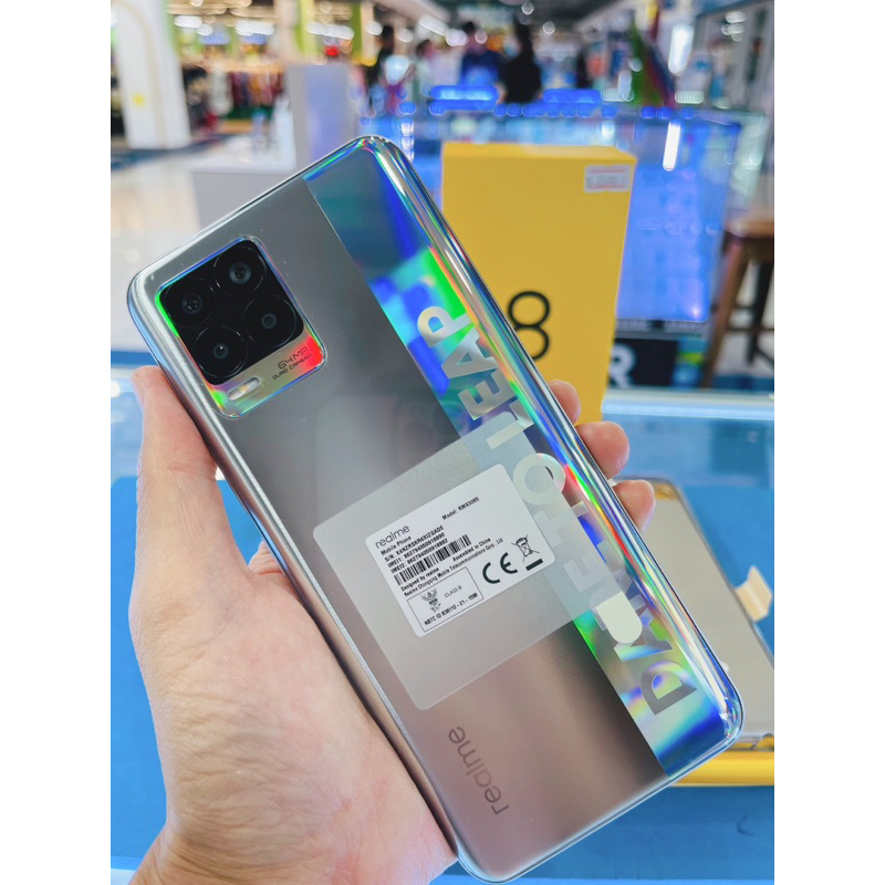 Realme 8 (Ram 8/Rom 128 GB) 4G เครื่องตัวโชว์ศูนย์ไทย สภาพดี รอยน้อย กล่องแกะซีล อุปกรณ์แท้ ...