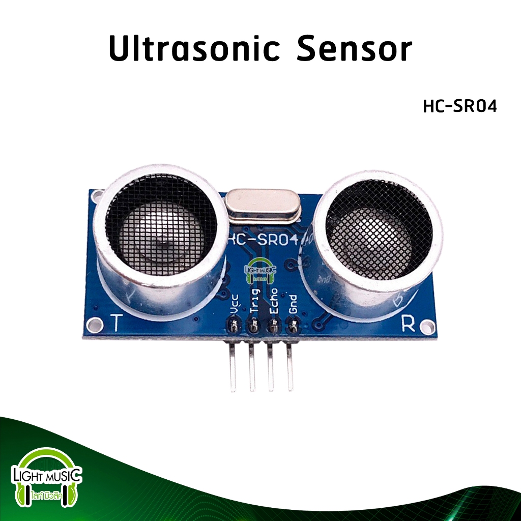 Ultrasonic Sensor รุ่น HC-SR04 เซนเซอร์อัลตร้าโซนิค เซนเซอร์วัดระยะทาง ...