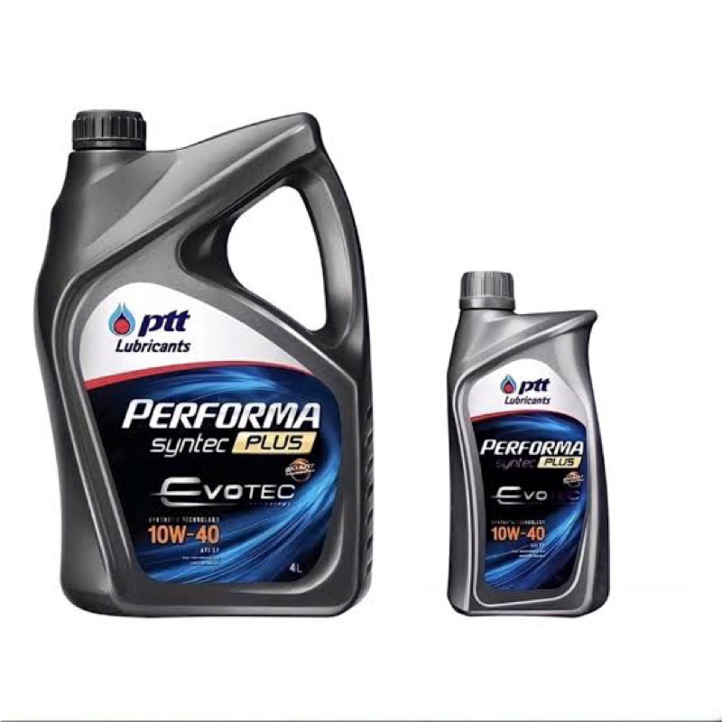น้ำมันเครื่อง PTT Performa syntec plus 10w-40 4+1 ลิตร | Shopee Thailand