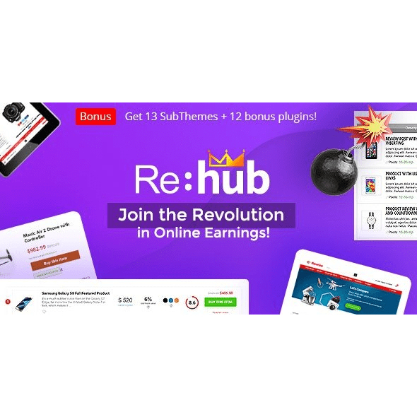 REHub | Price Comparison, Multi Vendor Marketplace WordPress Theme (Version 18.9) | Shopee Thailand