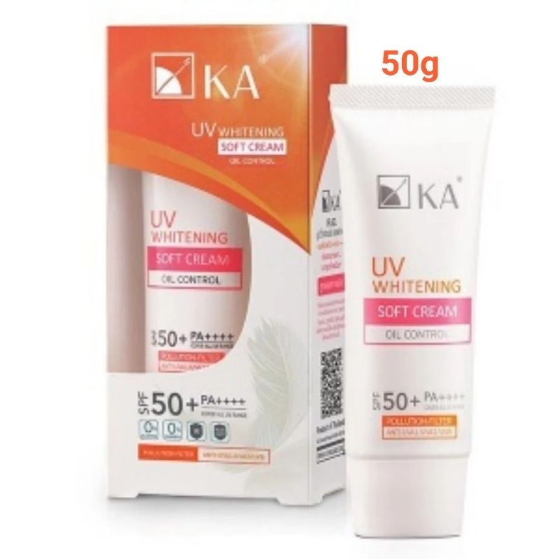 KA UV Whitening Soft Cream SPF 50+ PA++++เค.เอ. ไวท์เทนนิ่ง ซอฟท์ ครีม มีขนาด 15g/30g/40g/50g ...