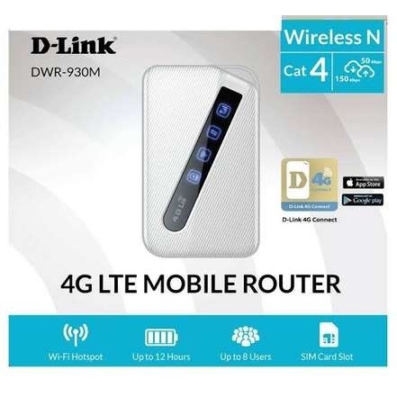 4G/LTE Mobile Router DWR-930M (D-LINK) พ็อกเก็ต WiFi (สีขาว) ออกใบกำกับ ...