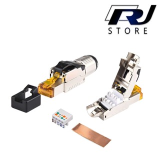 หัวแลน cat8 RJ45 CAT 8 ตัวผู้ Modular Shielded FTP Tool-free Plugs 1 ...