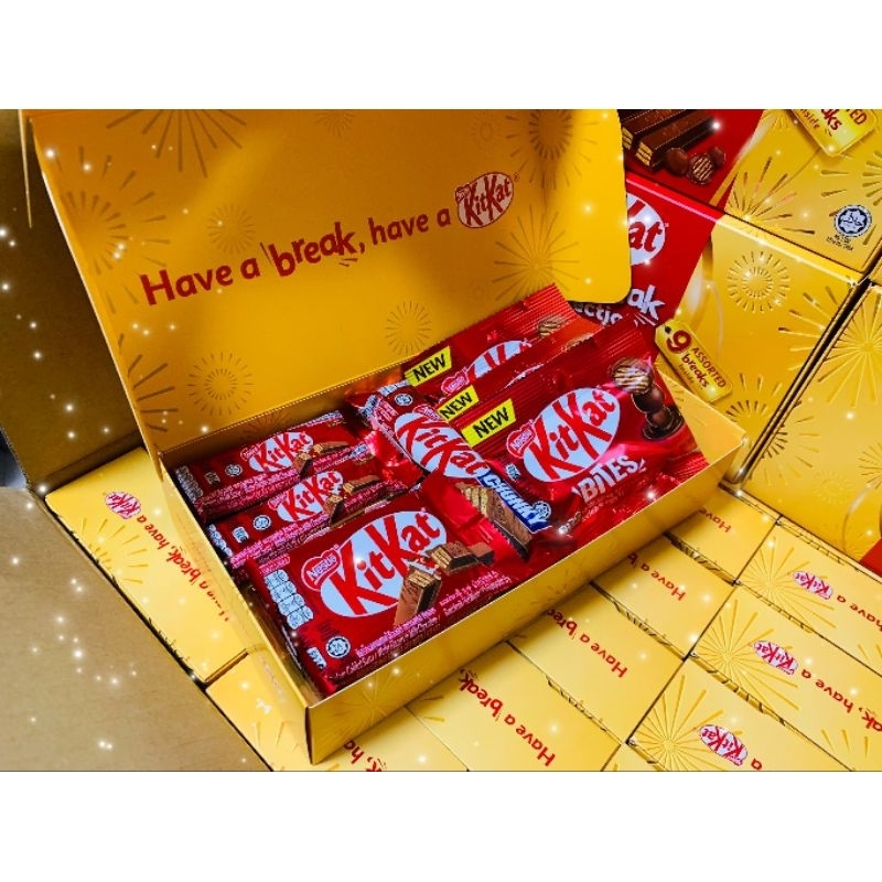 คิทแคทเซตปีใหม่ kitkat cele break collection รุ่นลิมิเต็ด แพ็คเก็จสวย ...