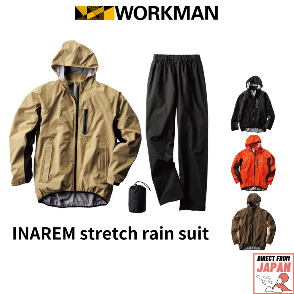WORKMAN INAREM stretch rain suit jacket【direct from Japan】 | Shopee Thailand