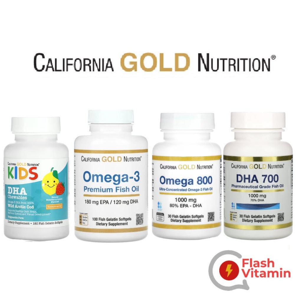 [Lot ใหม่] California Gold Nutrition , Omega 3 , Omega 700 , DHA 800 ...