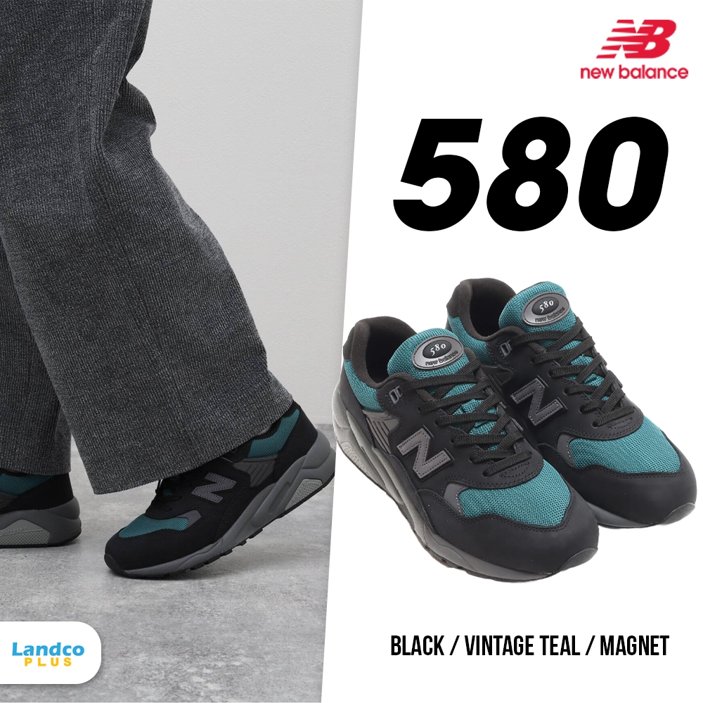 New Balance รองเท้าผ้าใบ รองเท้าลำลอง NB UX 580 BlackVintageTeal ...