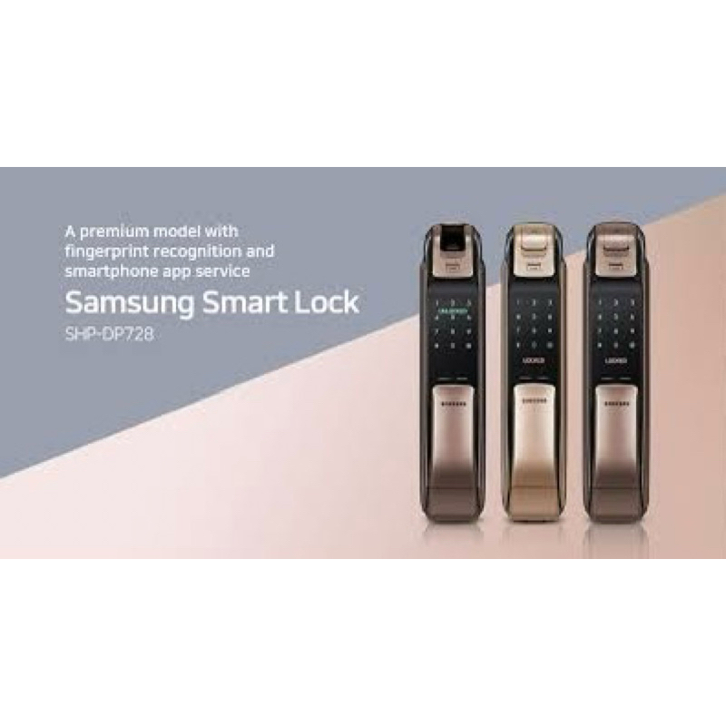 ซัมซุง กลอนประตูดิจิตอล digital door lock SAMSUNG SHP-DP728 | Shopee Thailand