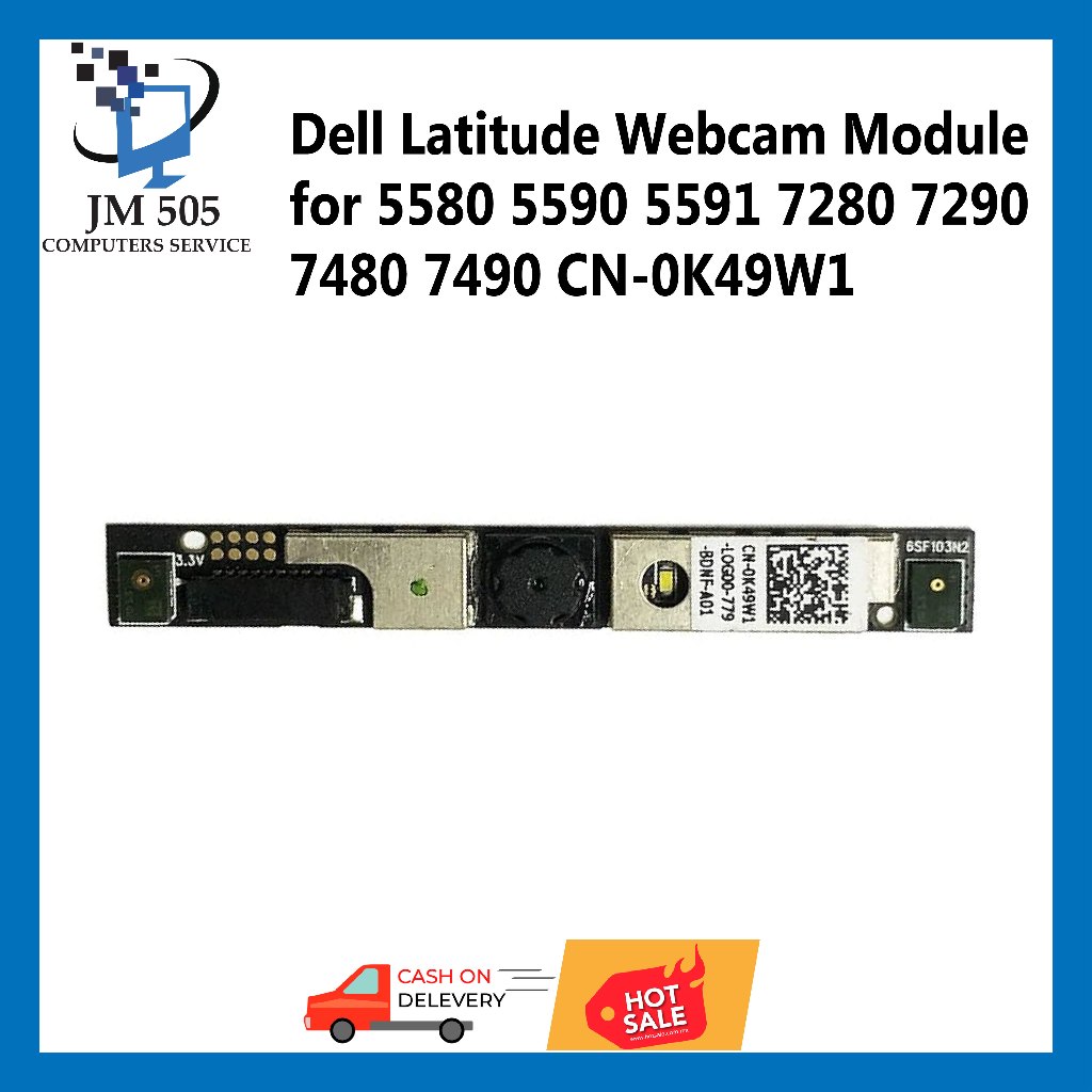 Dell Latitude Webcam Module for 5580 5590 5591 7280 7290 7480 7490 CN ...