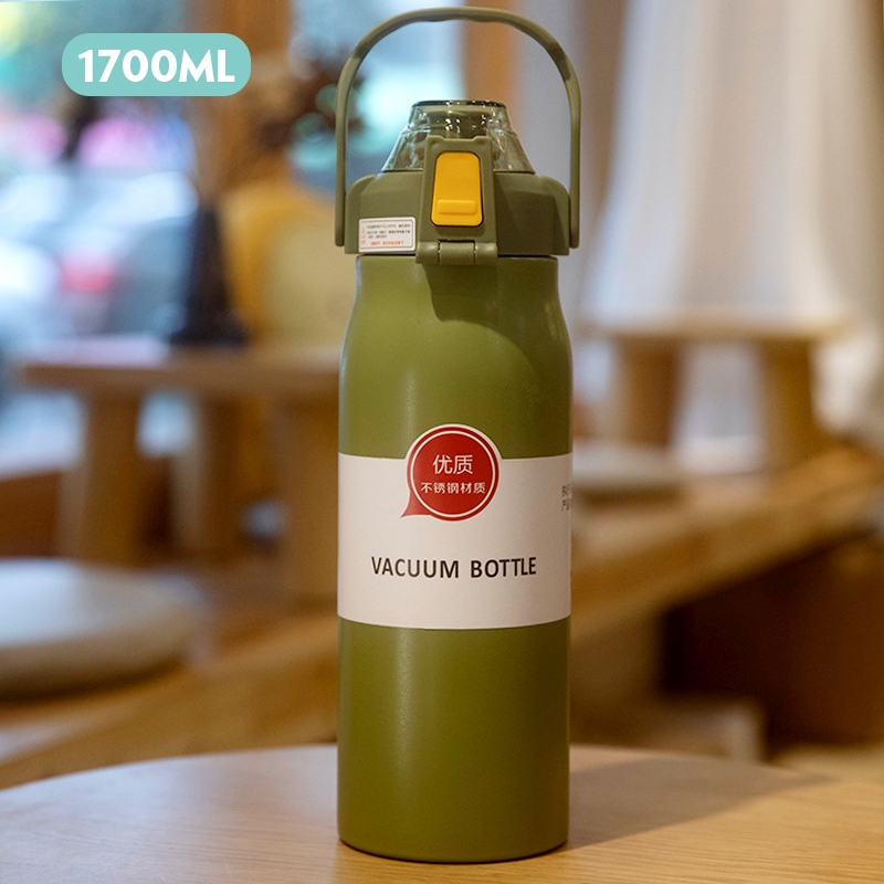 J072 กระบอกน้ำเก็บอุณหภูมิ 1.3L ขวดน้ำสแตนเลส กระบอกน้ำ กระบอกน้ำเก็บความเย็น แก้วน้ำ ถ้วยน้ำ ...