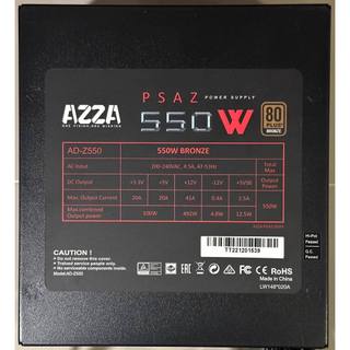 POWER SUPPLY (อุปกรณ์จ่ายไฟ) AZZA PSAZ 550W (80+BRONZE) ใช้งานปกติ ...