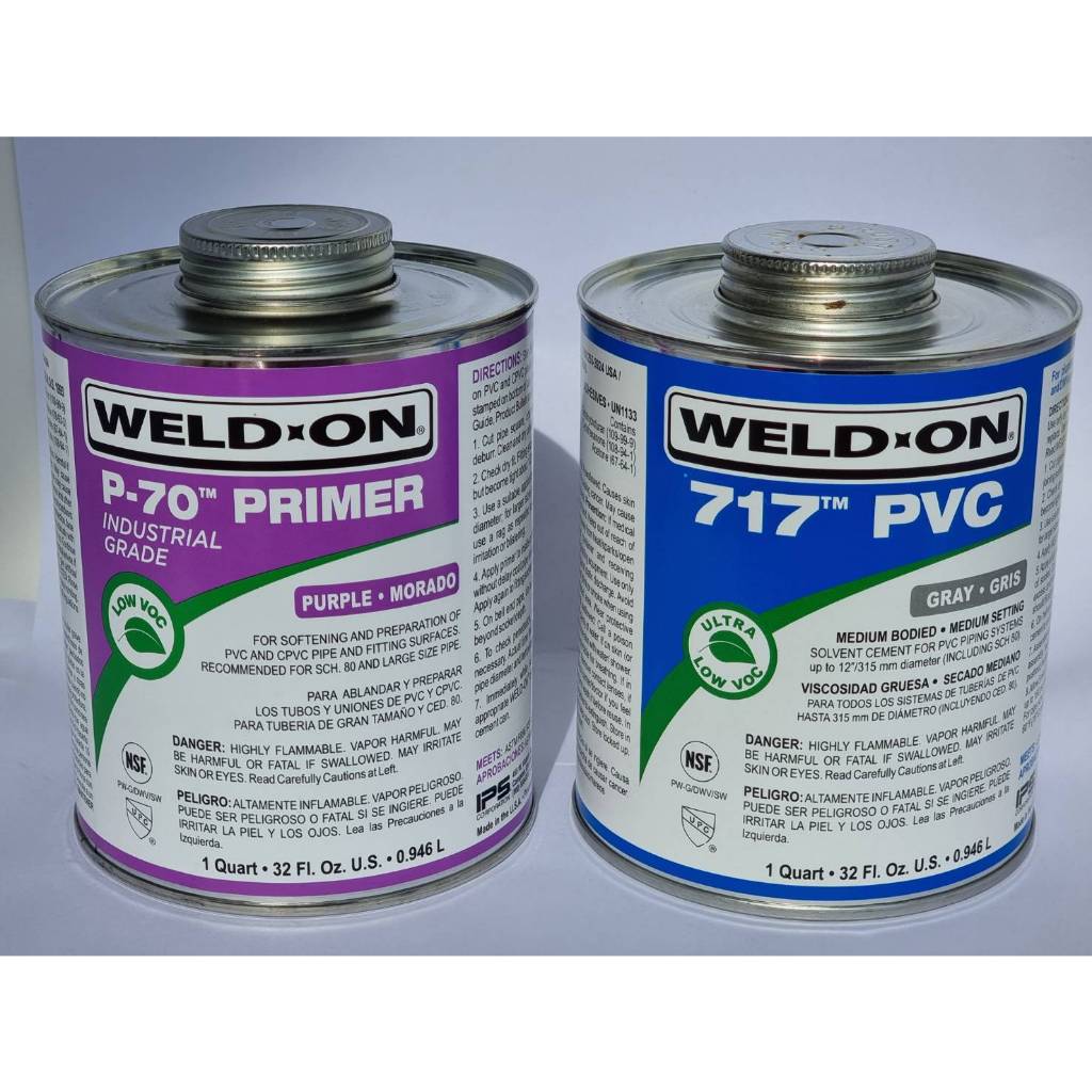 กาวทาท่อ WELD ON 717 PVC, UPVC GRAY , น้ำยารองพื้น WELD ON P-70 PRIMER ... กาวทาท่อ WELD ON 717 PVC, UPVC GRAY , น้ำยารองพื้น WELD ON P-70 PRIMER ...