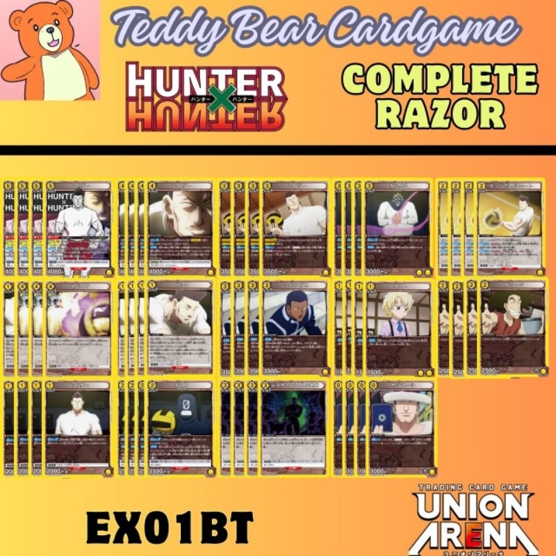 Union Arena: HunterxHunter EX01BT/HTR Complete Razor | Shopee Thailand