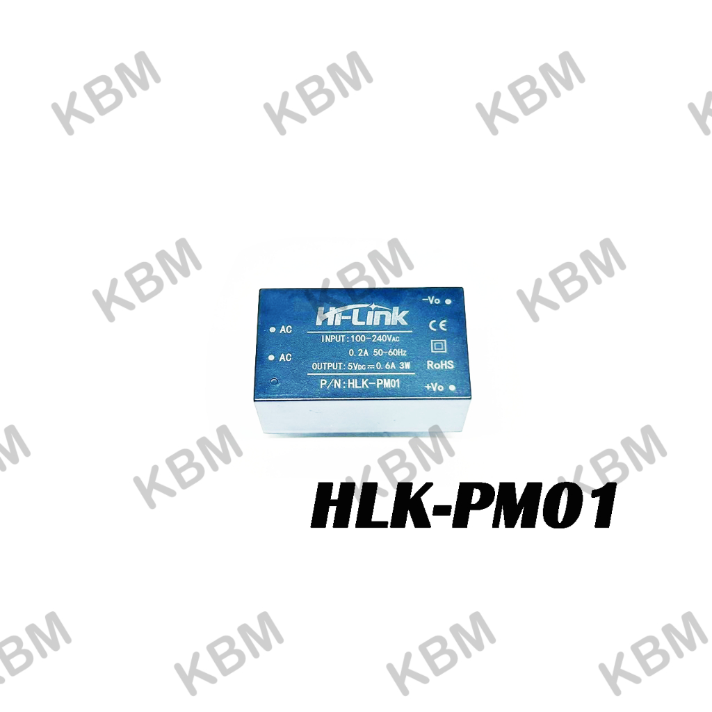 โมดูลสวิตช์พาวเวอร์ซัพพลาย Hlk-Pm01 Hlk-Pm03 Hlk-Pm12 Ac-Dc 220V โมดูลแปลงไฟ 100-240VAC TO 3/5 ...