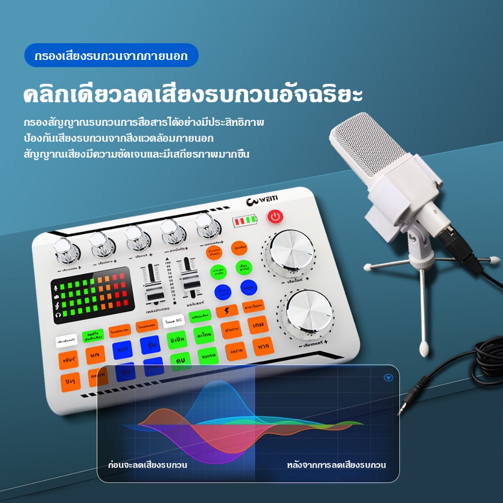 [แถมหูฟัง]ซาวการ์ด F998 PRO เมนูไทย ซาวการ์ดเสียง f998 pro บลูทูธ ...