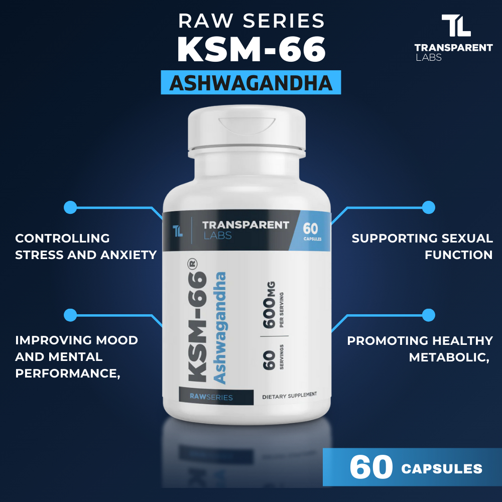 TRANSPARENT LABS KSM-66 Ashwagandha - 60 Capsules | Shopee Thailand