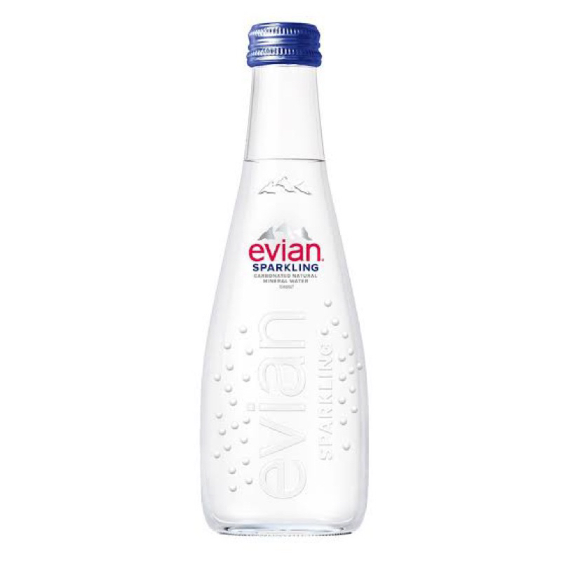 Evian sparkling mineral water 330ml. เอเวียง น้ำแร่อัดก๊าซ นำเข้าจาก ...