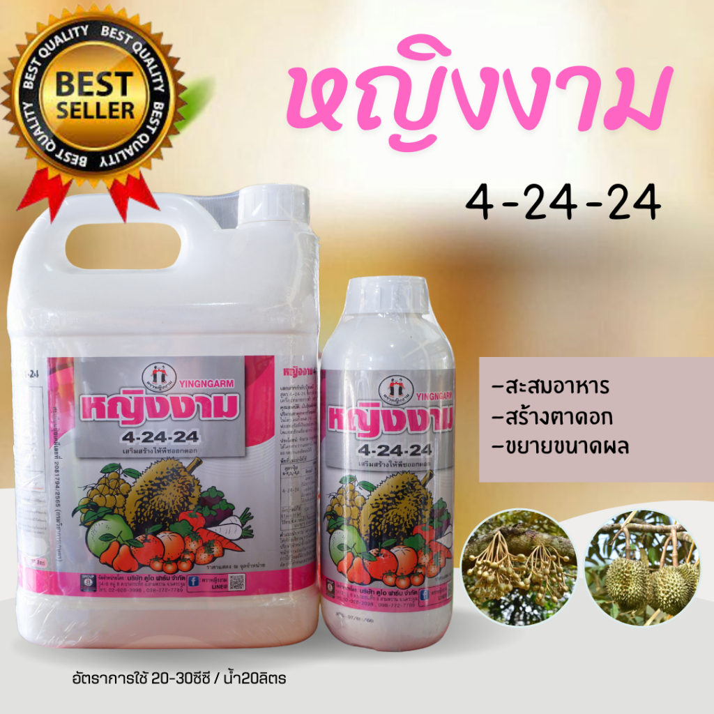ปุ๋ยน้ำ 4-24-24 หญิงงาม5ลิตร | Shopee Thailand