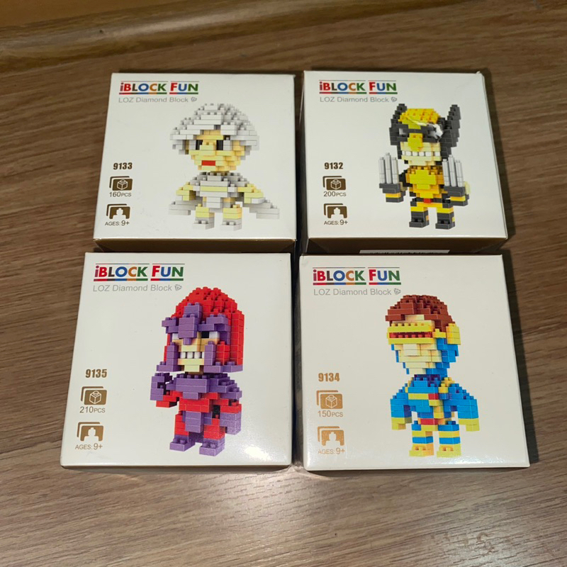 Loz Superheroes เลโก้ นาโน Lego Nanoblock X-Men 4กล่อง | Shopee Thailand