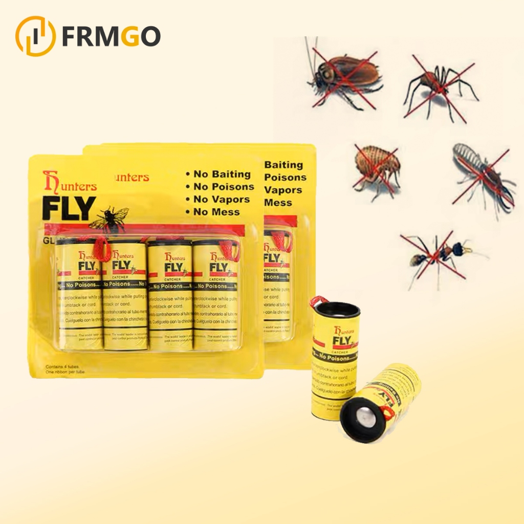 กาวดักแมลงวั/เต็มแผ่น มีสารล่อแมลง Sticky Fly Paper สินค้าพร้อมส่ง | Shopee Thailand