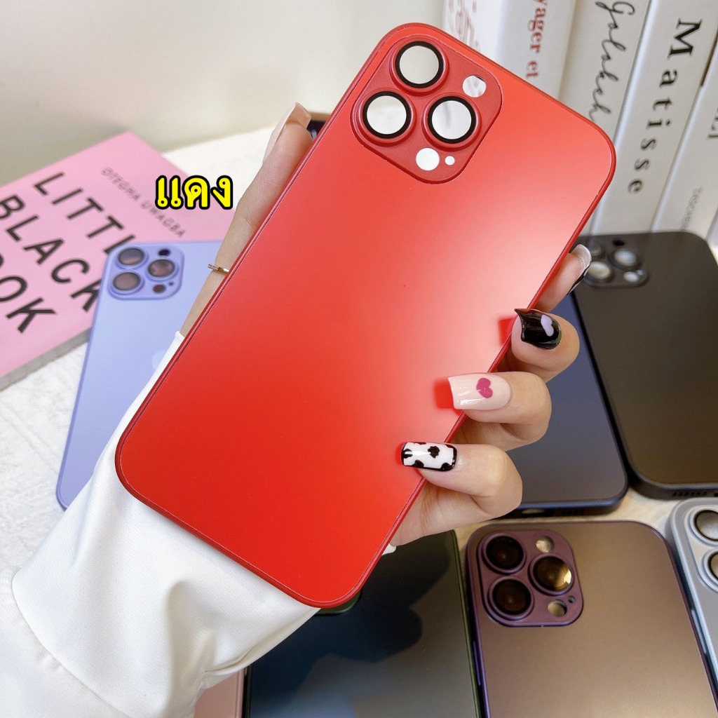 เคสที่มีโลโก้ ป้องกันลายนิ้วมือ 11 12 13 14 15 Pro Promax Plus สำหรับ ...