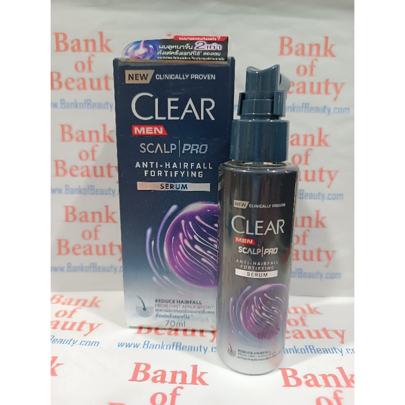 💜เซรั่มลดผมร่วง💜 Clear Men Scalp Pro Anti-Hairfall Fortifying Serum 70 ...