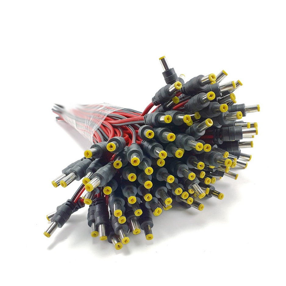 สาย DC Power JACK ตัวผู้ แพ็ค 4 เส้น DC power line connector red black ...