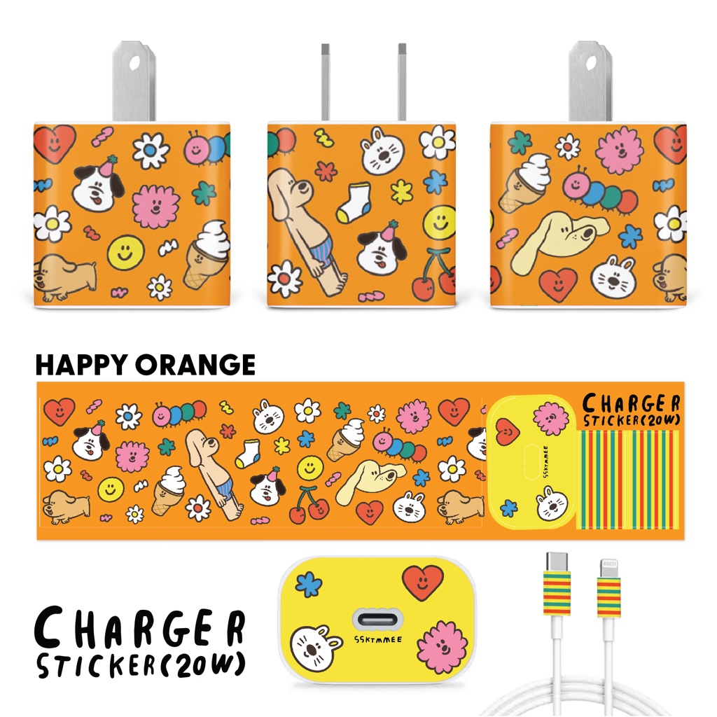 ssktmmee - charger sticker สติกเกอร์แปะหัวชาร์จ | Shopee Thailand