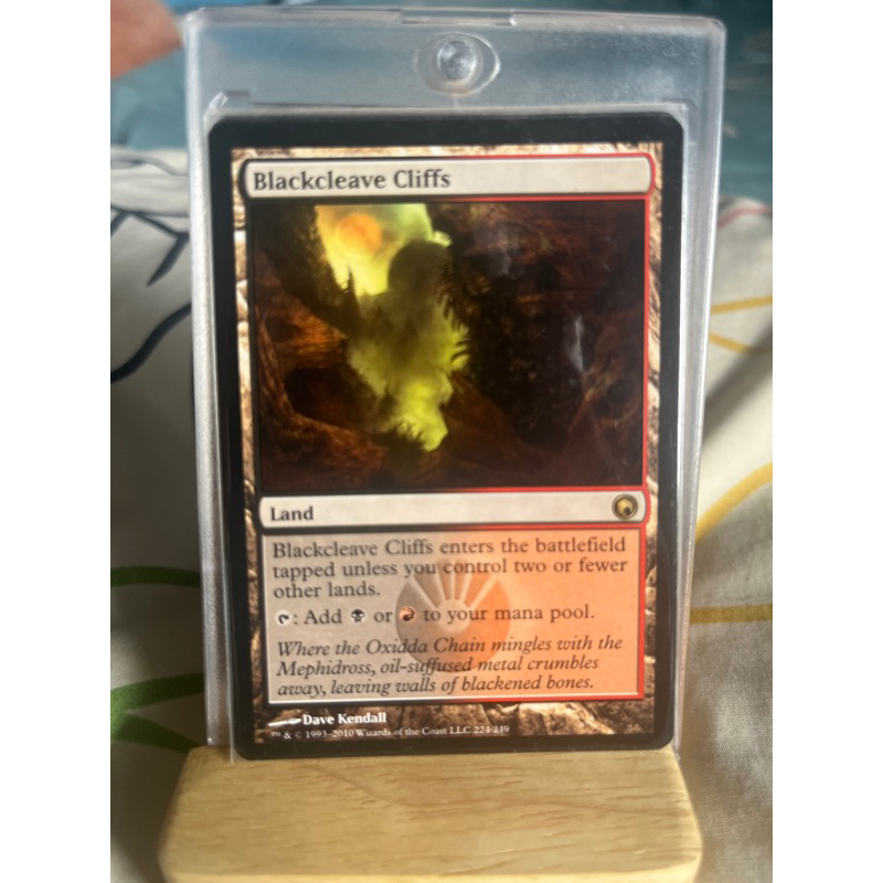 การ์ด MTG Blackcleave Cliff Land Magic the Gathering EDH รุ่น SOM สภาพ ...