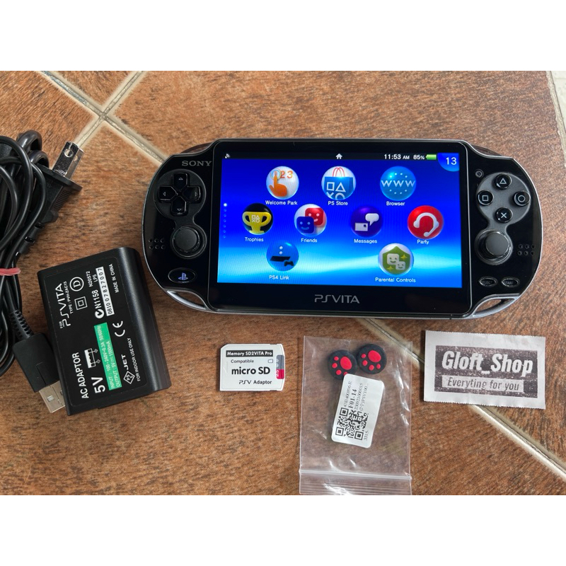SONY PSVITA 1000 เมม 64GB/128GB ใช้งานได้ปกติ ลงเกมได้เองผ่าน wifi พร้อมเล่น | Shopee Thailand
