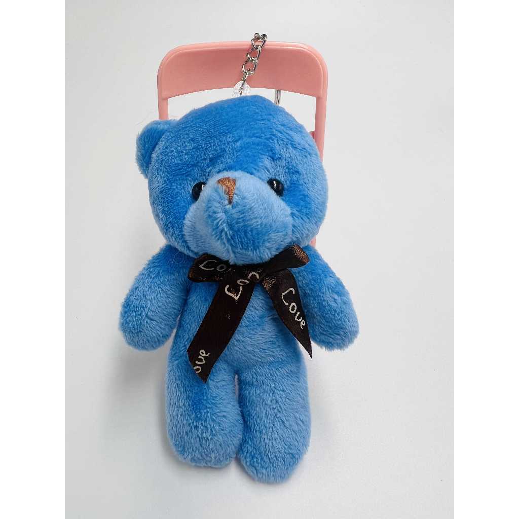 🔥ใหม่ มี 30สี พวงกุญแจหมีตุ๊กตาใหม่ ขายปลีกและส่ง 13cm New boll bear ...