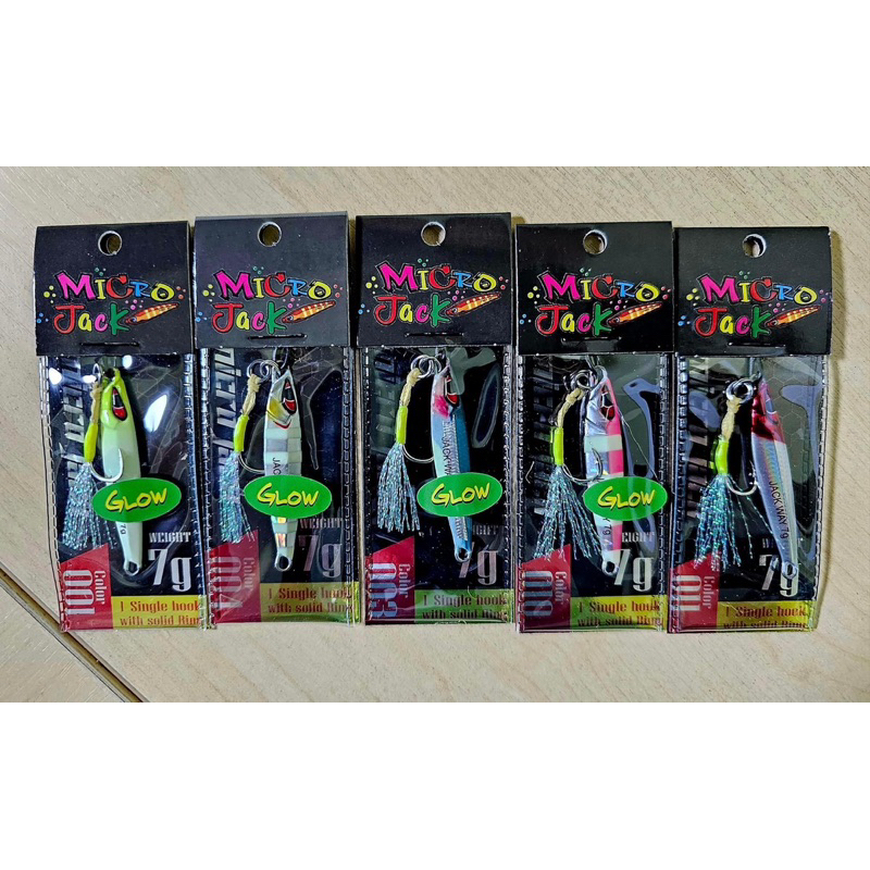 Jack Micro_ เบ็ดตัวใหม่งานจิ๊ก Jack way 7,10,15,20,30,40,60กรัม พร้อม ...