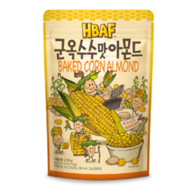 HBAF (ถุงใหญ่) Almond Korea Tom’s farm น้ำหนัก 190 กรัม / 210 กรัม | Shopee Thailand