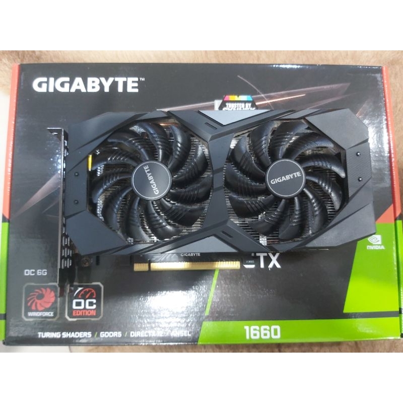 GIGABYTE VGA การ์ดจอ GTX 1660 OC 6G 6GB GDDR5 GV-N1660OC-6GD | Shopee Thailand