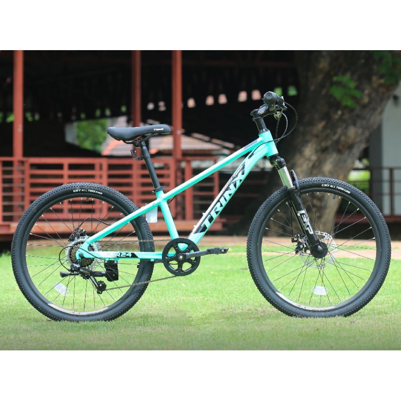 TRINX JUNIOR 24(ส่งฟรี+ผ่อน0%) จักรยานเสือภูเขา ล้อ 24 นิ้ว เกียร์ SHIMANO 7SP โช้คหน้า ดิสก์ ...