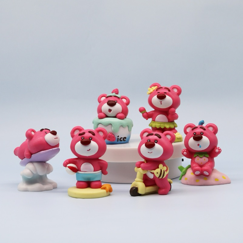 Lotso set 6 - เซ็ทโมเดลหมีล็อตโซ่ 6 ตัว | Shopee Thailand