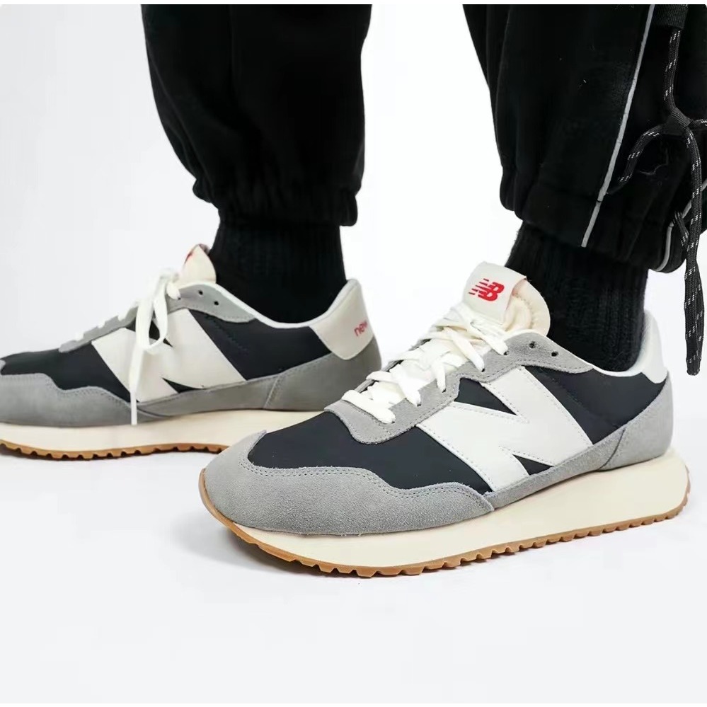 New Balance NB 237 ทนต่อการลื่นไถล และรองเท้าวิ่งรุ่นเดียวกัน สีฟ้าเทา ...