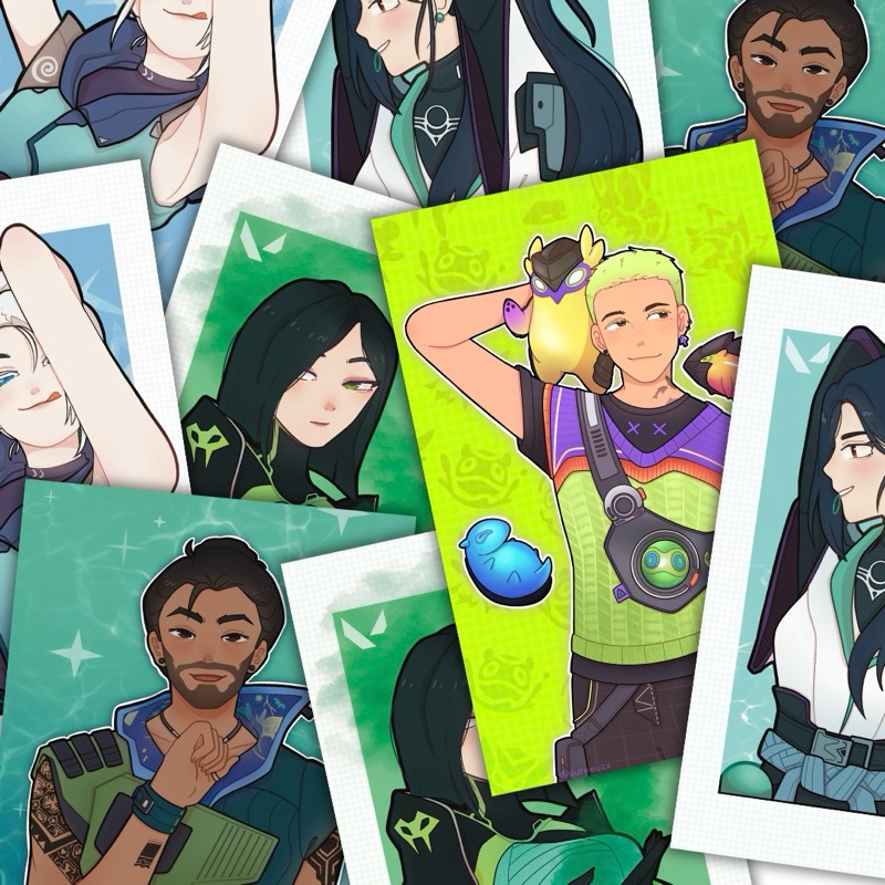 Valorant Postcard Fanmade | Shopee Thailand
