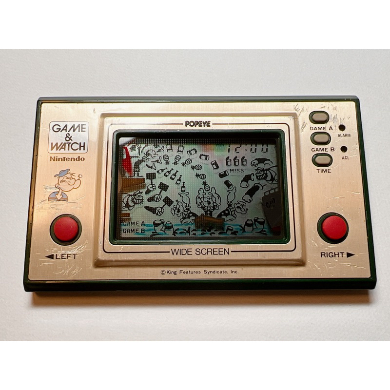 Nintendo Game And Watch Popeye หน้าจอกว้าง 1981 ทดสอบแล้ว ทํางานโดยตรง ...