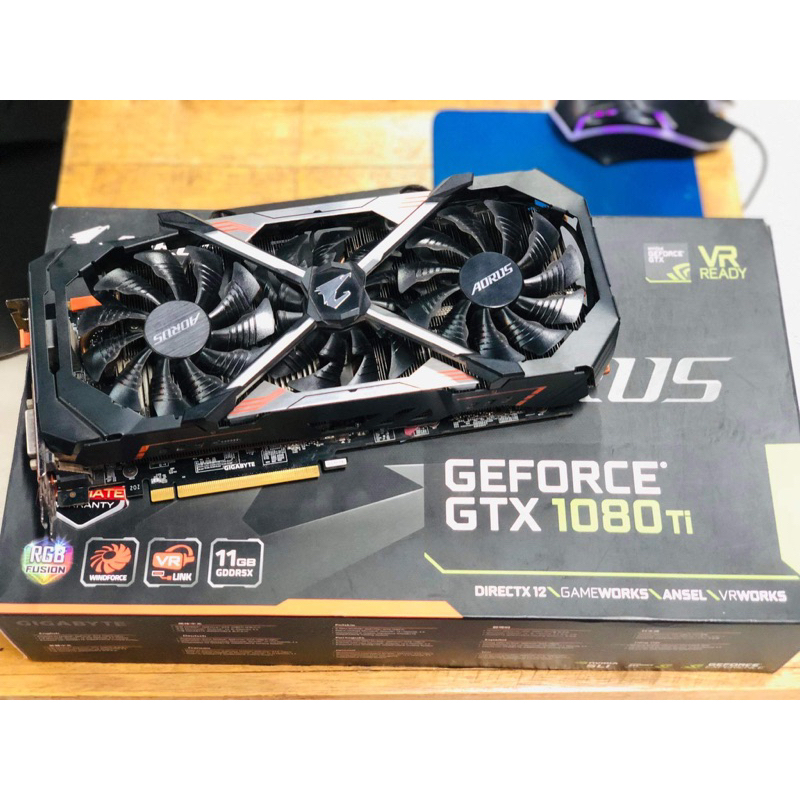 GTX1080ti 11GB oc 3พัดลม RGB การ์ดจอมือ2 มีประกันร้าน | Shopee Thailand