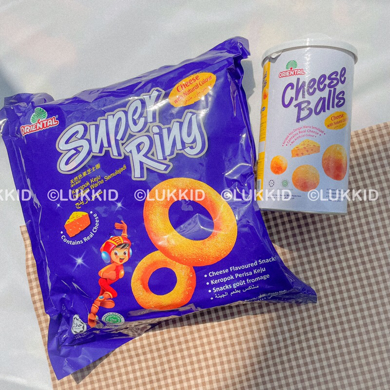 Oriental : Super Ring / Cheese Balls Cheese Flavoured Snacks ซุปเปอร์ ...