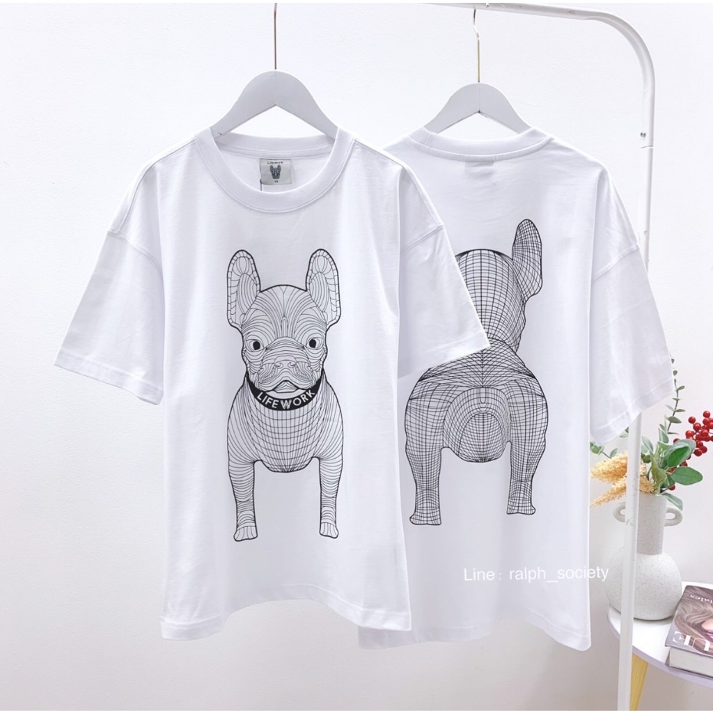 LIFEWORK T -SHIRT (WHITE/BLACK) | Shopee Thailand