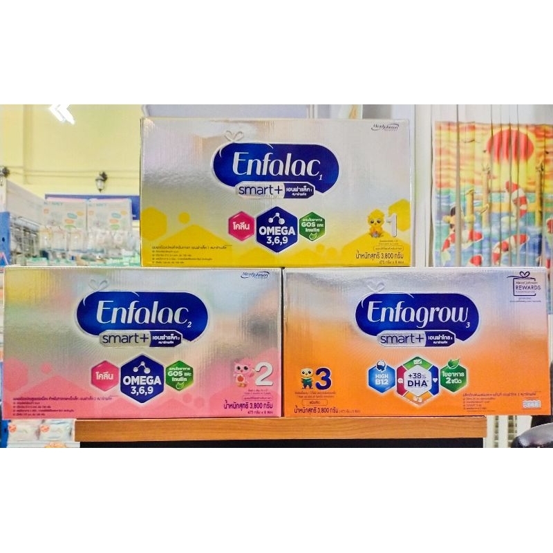 🍼นมผง Enfa smart plus (Enfa smart plus สูตร 1,สูตร 2,Enfagrow smart ...