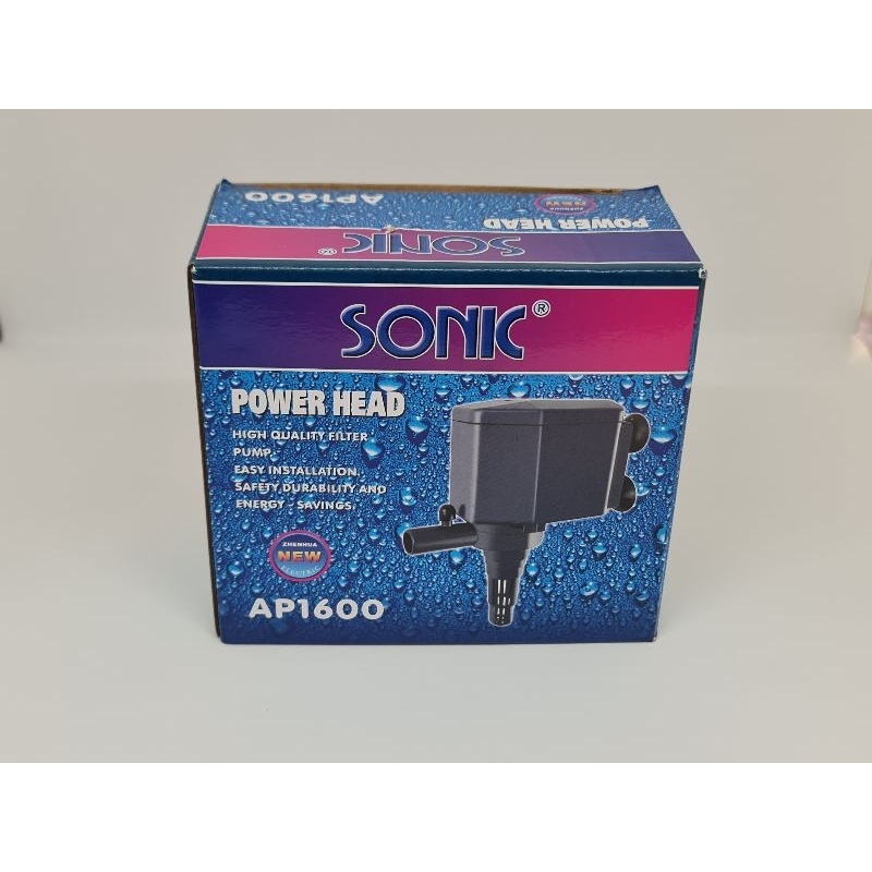 ปั้มน้ำตู้ปลา ปั้มน้ำบ่อปลา ปั้มน้ำพุ น้ำล้น sonic AP1000 AP1200 AP1600 ...